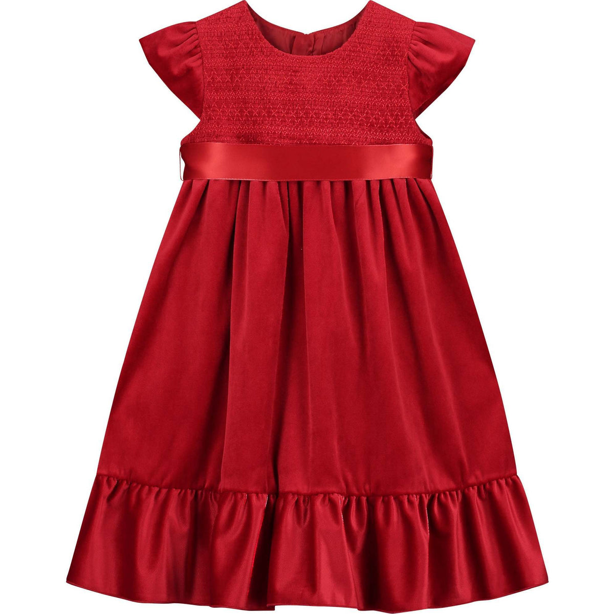 Holly Hastie Poppy Smocked Red Party Dressn | STYLETTE – Stylette